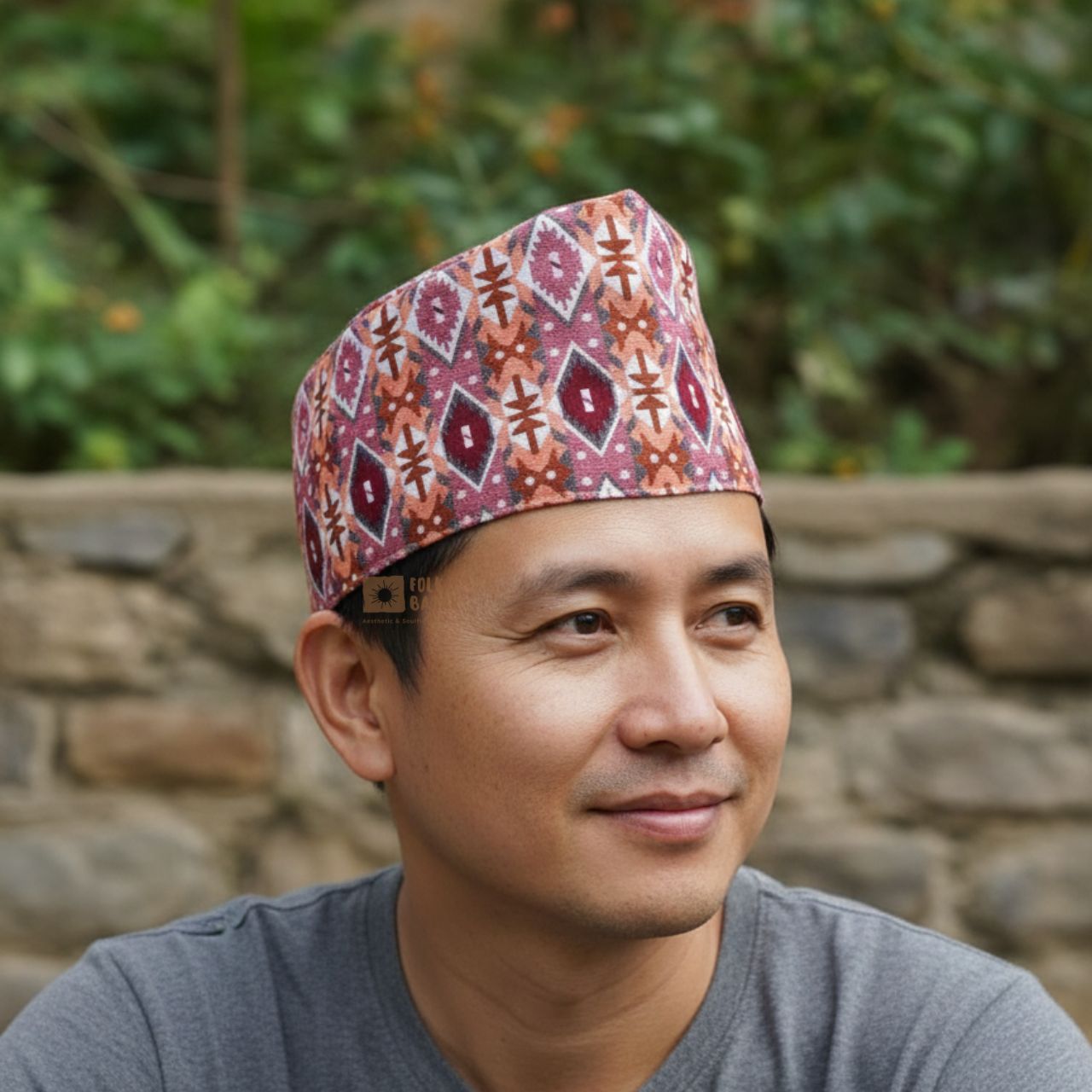 Buy Traditional Nepali Dhaka Topi for men online at Folk Bazar.