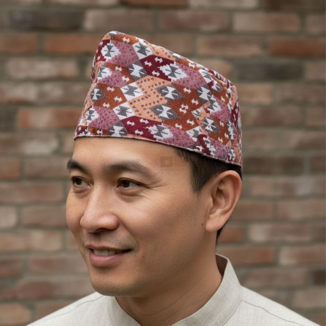 Buy Traditional Nepali Dhaka Topi for men online at Folk Bazar.