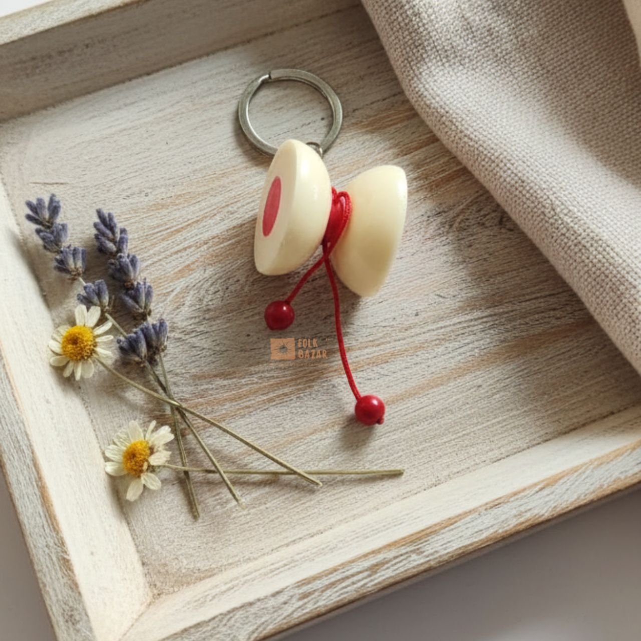 Damru Keychain – Folk Bazar