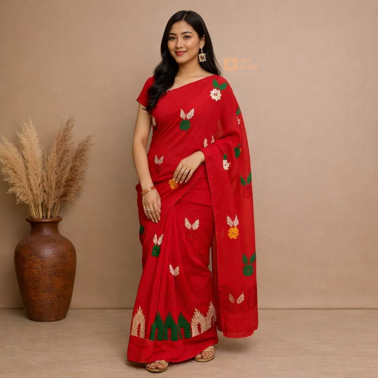 Buy Traditional Limbu Saree for Women only at Folk Bazar.